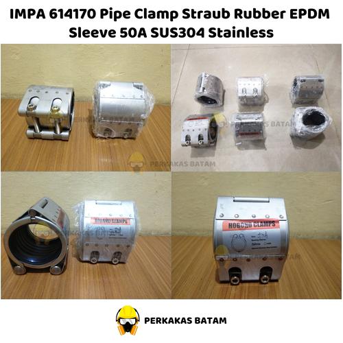 Jual IMPA 614170 Pipe Clamp Straub Rubber EPDM Sleeve 50A SUS304 ...