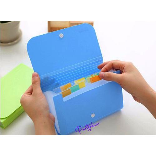Promo Dompet plastik A6 map uang map nota map giro expanding file map ...