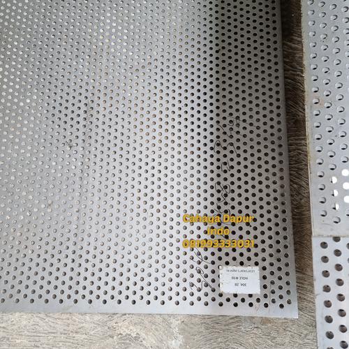 Jual PLAT LUBANG 10mm 304 TEBAL 1mm /PERFORATED SCREEN 10mm 304 tebal ...