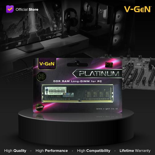 Promo DDR4 8GB PC-19200/2400Mhz RAM PC/Komputer V-GeN Longdimm PLATINUM ...