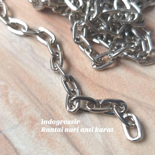 Jual Rantai besi / rantai nuri gantungan kunci / rantai kalung anti ...
