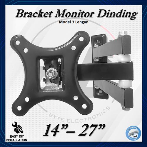 Jual Bracket Monitor Dinding 14 17 19 22 24 27 inch, Braket Dinding ...