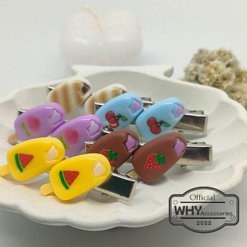 Jual Jepit Rambut Silver Anak Dewasa Motif Ice Cream/ Es Krim Lucu Imut ...