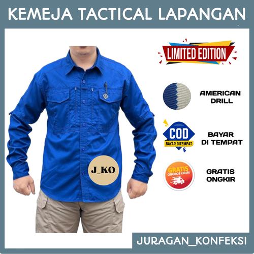 Jual KEMEJA TACTICAL M-TAC LAPANGAN PDL OUTDOOR LENGAN PANJANG - Biru benhur, M - Kab. Bandung ...