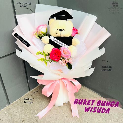 Jual Buket Bunga Wisuda Kado Wisuda Hadiah Wisuda Buket Bunga Boneka ...