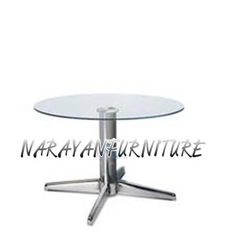 Jual MEJA BULAT KACA ICHIKO ICT-18 STAINLESS STEEL MEJA CAFE MEJA TAMU ...