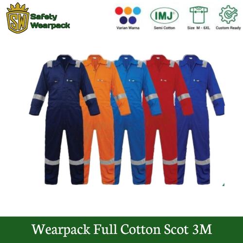 Jual Wearpack Safety / Seragam Kerja / Coverall IMJ Semi Cotton - Biru ...