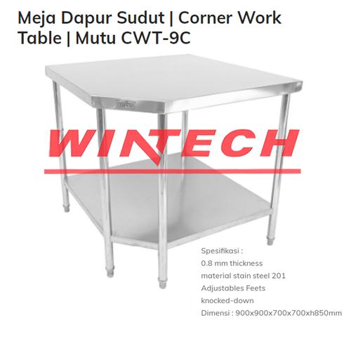 Jual CWT-9C Meja Dapur Sudut - Corner Work Table - Meja Sudut Stainless ...