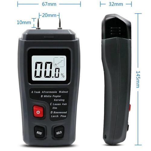 Jual Wood Moisture Meter Kayu Alat Ukur Kadar Air Kayu Kertas Meja ...