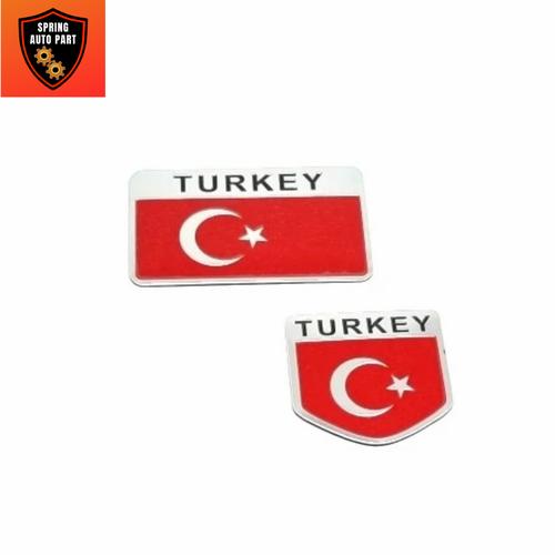 Jual Emblem Stiker Mobil Bendera TURKI TURKEY Bahan ALUMINIUM - Jakarta ...