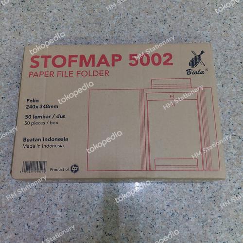 Jual (PAK) Stof Map Kertas 5002 Biola / Map Kertas 5002 Biola - Biru ...