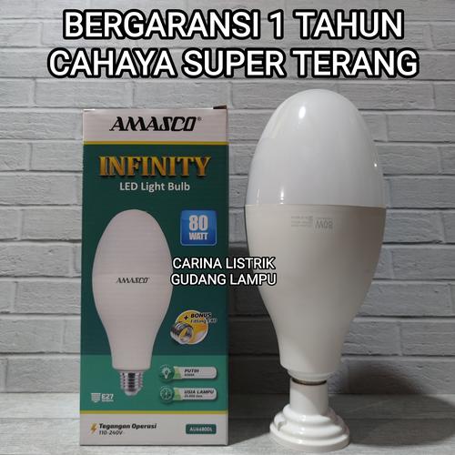 Jual AMASCO LAMPU LED BULB 80W MERCURY BISA E27 SAMA E40 - PUTIH CDL ...