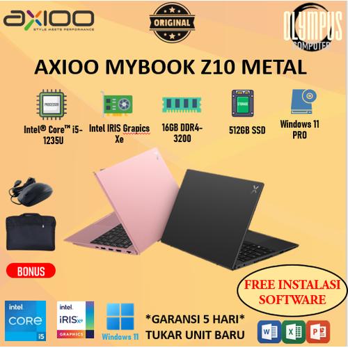 Jual AXIOO MYBOOK Z10 METAL I5 1235U 16 GB 512 SSD IRISXE W11PRO 14FHD IPS - RAM 8 512 SSD, NON ...