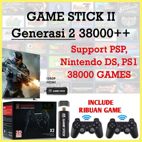Jual 4K Game Stick TV BOX 3000 Video Games Retro Mini Console Wireless ...