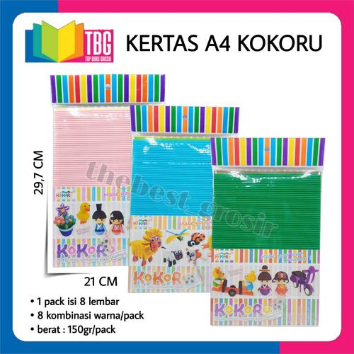 Jual KERTAS A4 KOKORU - KERTAS SENI KERAJINAN TANGAN ART PAPER WARNA ...