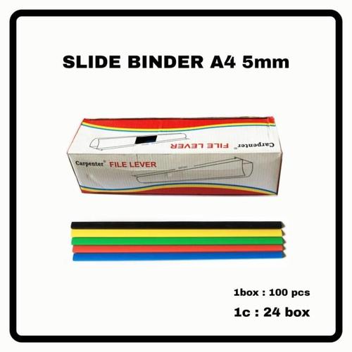 Jual BOS Paper Slide Binder CARPENTER A4 6mm/Tulang Jilid Kertas - Biru ...