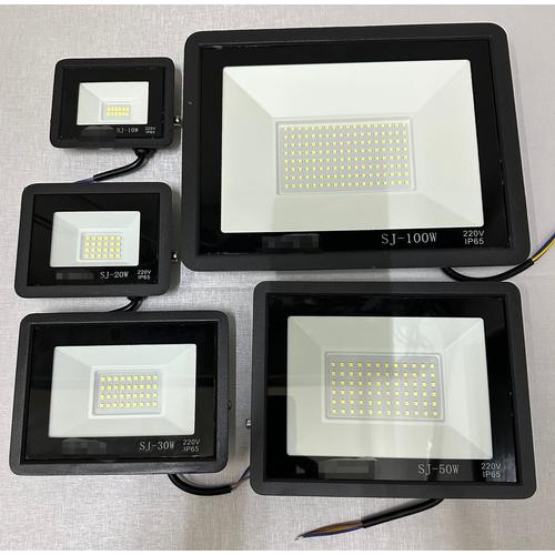 Jual Lampu Led Sorot Tembak Flood Light lampu outdor 10watt-100watt WH ...