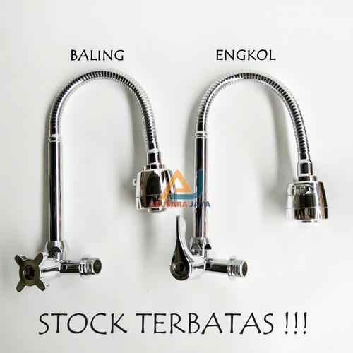 Jual Kran Cuci Piring / Kran Sink/Kran Angsa Flexible Kp.Besar Chrome ...