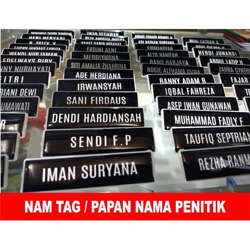 Jual NAM TAG / PAPAN NAMA / NAMA DADA / PAPAN NAMA PNS / PAPAN NAMA ...