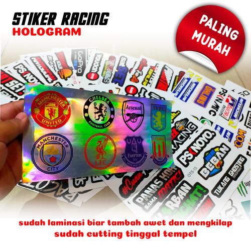Jual Stiker Pack Football Club Bahan Vinyl dan Hologram Laminasi Glossy ...