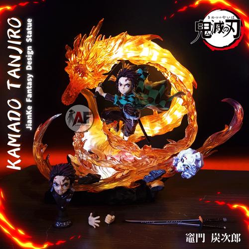 Promo Statue Demon slayer Tanjiro Kamado JianKe fantasy studio design ...