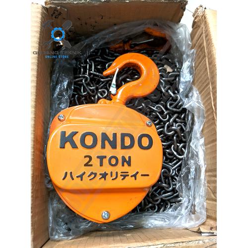 Jual Chain Block 2 Ton 3 5 7 10 Meter HASSTON KONDO Hoist Kerekan ...