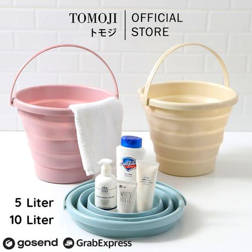 Promo Tomoji Ember Lipat Bulat - Foldable Bucket - Warna Aesthetic ...