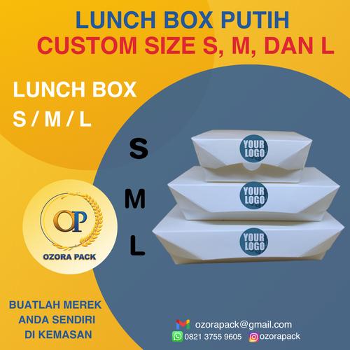Jual CUSTOM SABLON / FULL PRINTING LUNCH BOX PUTIH S M L / CUSTOM LUNCH BOX - LBOX L PRINTING, 3 ...