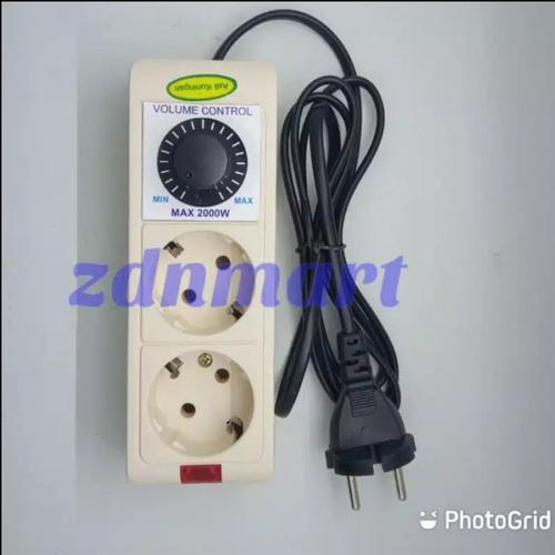Jual pengatur kecepatan putaran motor dimmer 2000W 220v stop kontak 2 ...