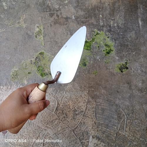 Jual Sendok Semen Stainless Gagang Kayu Ukuran Kecil / Sekop Semen ...