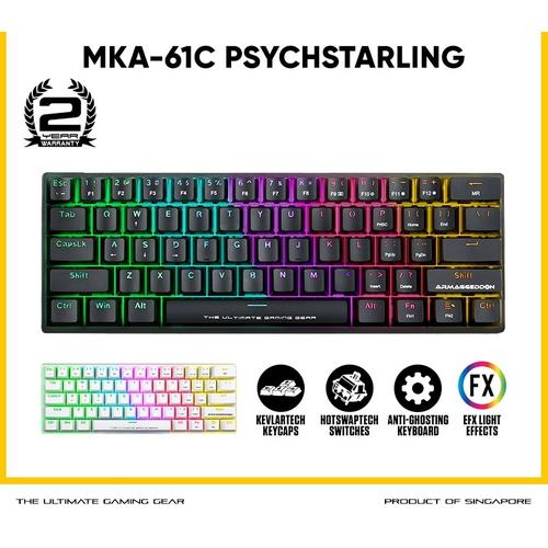 Jual Keyboard Gaming Mechanical 60% ARMAGGEDDON MKA-61C Pyschstarling ...