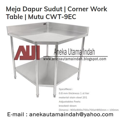 Jual CWT-9EC Meja Dapur Sudut - Corner Work Table Stainless - Meja ...