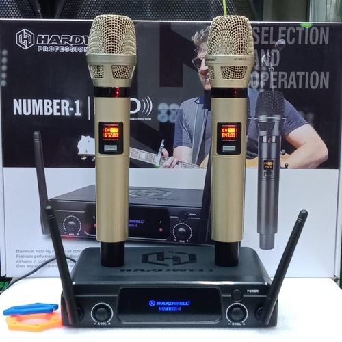 Jual Mic wireless hardwell number 1 original Microphone berkualitas ...