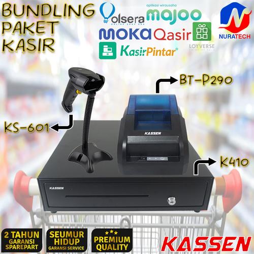 Jual paket bundling printer kasir - scanner barcode - cash drawer ...