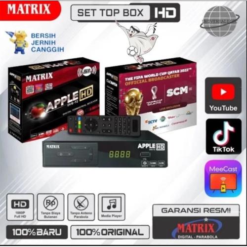 Jual STB Matrix Apple DVB T2 Merah STB Matrix Apple Merah STB Matrix ...