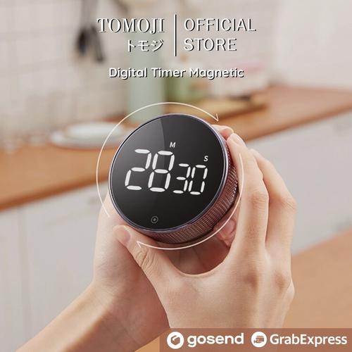 Promo Tomoji Digital Timer - Digital Kitchen Timer - Magnetic Rotation ...