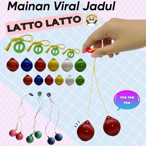 Jual Original Mainan Lato Lato Besar Tek Tek Jadul LATTO Viral Ukuran 4 ...