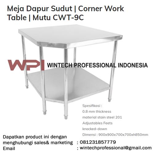 Jual CWT-9C Meja Dapur Sudut - Corner Work Table - Meja Sudut Stainless ...