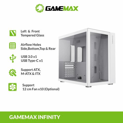 Promo GameMax Infinity ATX Gaming PC Case Cicil 0% 3x - Jakarta Pusat ...