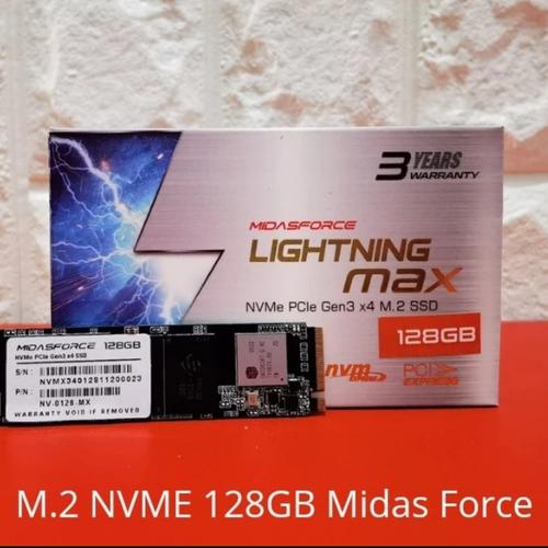 Jual SSD M.2 NVMe 128GB Midas Force / M2 NVMe 128GB PCIe Gen3 x4 - Kota ...