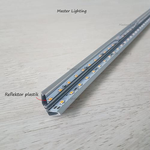 Jual Kap lampu batangan alumunium bentuk lengkung rumah strip led ...