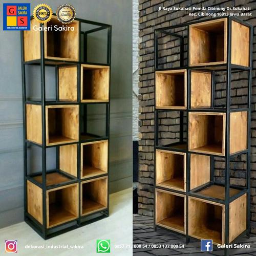 Jual Rak partisi industrial minimalis GOKU RACK Pembatas ruangan - Kab ...