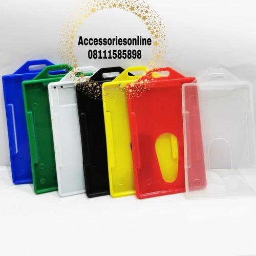 Jual tempat id card frame casing id card holder / name tag - Kuning ...