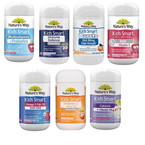 Jual Nature's Way Kids Smart Chewable Tablets - Triple Strength ...