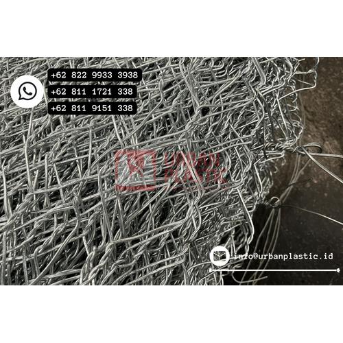Jual Kawat Bronjong Galvanis SNI 2 x 1 Urban Plastic Mesh 10 x 12 ...