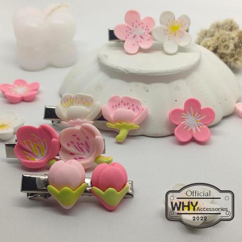 Jual Jepit Rambut Silver Anak Dewasa Motif Bunga Sakura Cantik Lucu ...