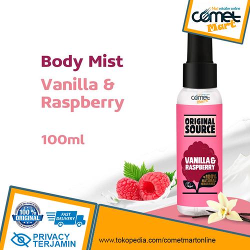 Jual ORIGINAL SOURCE BODY MIST VANILLA & RASPBERRY. Cussons Parfum ...
