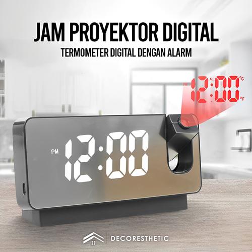 Jual Jam Alarm Digital Meja Modern Minimalis Aesthetic Office Desk ...