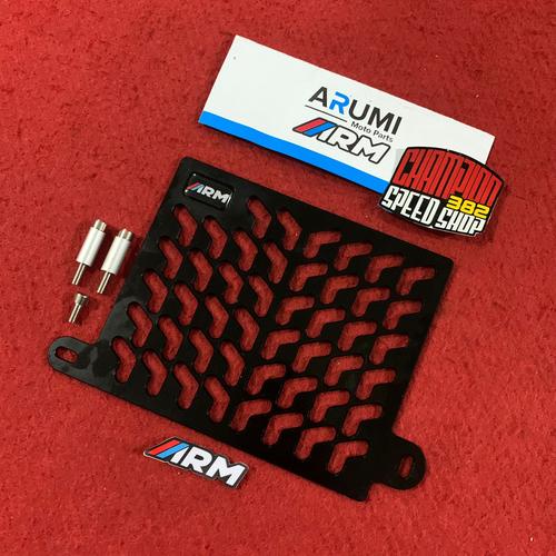 Jual Cover Radiator Arumi ARM Pattern Black All New Aerox 155 Connected ...