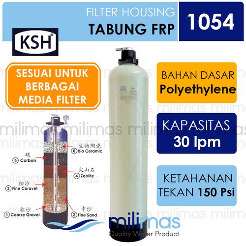 Jual KSH - FRP Tabung Filter SET Uk.1054 -Tabung Media Filter Fiber ...